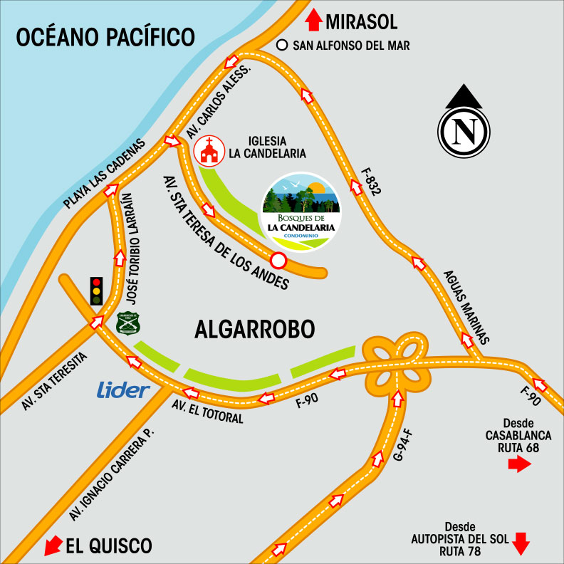 Mapa De Algarrobo Chile